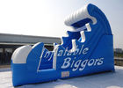 Adults Kids PVC Inflatable Water Slide Rental With Powerful Blower , Blue White