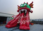 Dragon Red Huge Inflatable Water Park HR4040 EN71 For Pond Water Pool