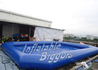 Blue Octopus Blowing Up Inflatable Mini Water Park Rental AU With Swimming Pool
