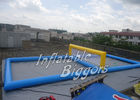 PVC Blue Inflatable Water Volleyball Set For Floating Water Park Games