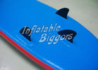 Inflatable surf board, inflatable surfboard water game and water board