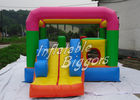 Brazil Mini Commercial Inflatable Bouncy House With Slide , Puncture-Proof