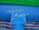 Sponge Bob Commercial Inflatable Bouncers / Green Blue Inflatable Amusement Park