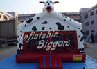 Kindergarten Dog Commercial Gaint Inflatable Bouncers , PVC Amusement Park Inflatable