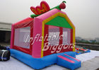 Pink Butterfly Outside Inflatable Moon Bounce Amusement Park , EN14960 Brazil