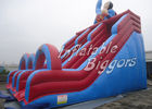 Commercial Grade Kids Inflatable Slides Superman Blue Red For Outdoor Parties