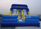 Hotel Promotion Blue Kids Inflatable Fun Rentals Slides For Festival Activity