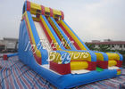 Adults Slippy Kids Inflatable Slides / Bouncy Slide , Beach Party Inflatables