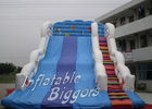 Custom Blue Kids Inflatable Slides Jumping Bounce Rental With Brazil HR4040
