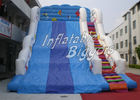 Custom Blue Kids Inflatable Slides Jumping Bounce Rental With Brazil HR4040