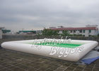 White Green Commercial Inflatable Water Pools Park Game With Waterproof Tarpaulin