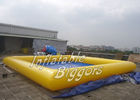 Kids Water Amusement Park Inflatable Water Pool Yellow , Puncture-Proof PVC