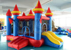 Amusement Park Blue Inflatable Bounce House Castle , Inflatable Jumpy House