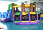 PVC Blue Children Inflatable Bouncers House Obstacle With Inflatable Kids Slides