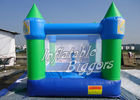 PVC Green Inflatable Bouncy House Castle , Backyard Mini Inflatable Bouncer