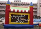 Commercial PVC Tarpaulin Inflatable Bouncer Slide For Rental , Middle Bouncy Castle