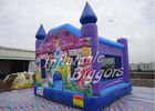 Blue Rental Inflatable Amusement Park / Inflatable Princess Bouncing Castles HR4040