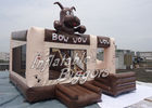 Commercial Chocolate Inflatable Combo Promotion With Powerful Blower EN71