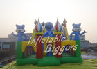 UL CE Giant Inflatable Fun City Tarpaulin , Rental Inflatable Amusement Park