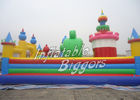 Blue Commercial Inflatable Fun City PVC For Kindergarten Playground Inflatables