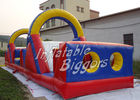 Leadless Inflatable Obstacle Course Double Stitch , Outdoor Inflatables For Kids