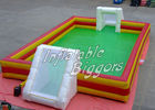 Commercial Party Inflatable Sports Games Waterproof PVC , Inflatable Soccer Field