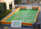 Adult / Children Birthday Party Inflatable Sports Games , Outdoor Inflatable Soccer Pitch