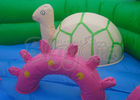 Large Green Inflatable Fun City Children Playground Equipment for Dinosaur Theme