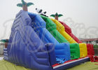 Giant Panda Colourful Rainbow Inflatable Slides Inflatable Four Dry Slides