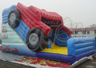 Giant Monster Truck Kids Inflatable Slides For Outdoor Playground Rentals