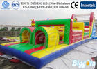 Commercial Rainbow Colour Inflatable Obstacle Course Equipment For Kindergarten