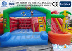 Inflatable Combo Bouncer For Cartoon Theme With Slide And Pool Amusement Park