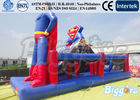 Theme Inflatable Superman Bounce House Slide For Amusement Park Outdoor