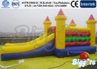 Rainbow Inflatable Combo Trampoline Slide Inflatable Slide With Obscale