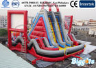 Giant Commercial Kids Inflatable Slides For Adults Amusement Park With Obstacle