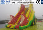 Commercial Red Kids Inflatable Slides Toys Water resistance 0.55mm PVC