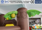 Jungle Inflatable Bounce House , Bouncy Castle Polyester / Nylon Coated PVC