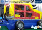 4 x 4m Car Inflatable Castle Bouncer , Durable Vinyl / PVC Tarpaulin Jumping Games