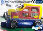 4 x 4m Car Inflatable Castle Bouncer , Durable Vinyl / PVC Tarpaulin Jumping Games