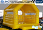 Mini Inflatable Bouncy House Castle Yellow with Custom Logo Printing