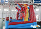 Black Printing Basketball Hoop , PVC Fire-resistant Inflatable Sports Games