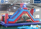 Tarpaulin Commercial Inflatable Combo Slide Superman Bouncer 0.55mm PVC