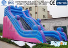 18oz PVC Outdoor Playgound Kids Inflatable Slide , Water-proof / Puncture-proof