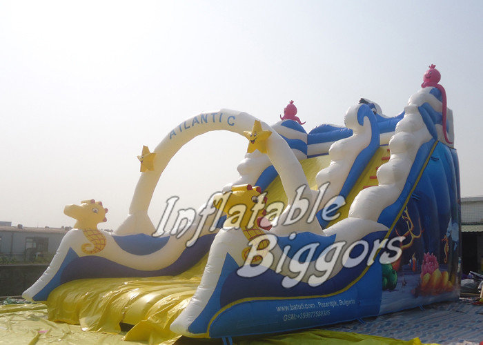 AU PVC Atlantic Kids Inflatable Slides Rentals , Backyard Inflatable Dry Slides