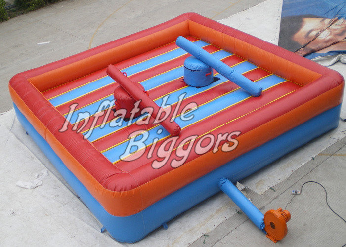 Gladiator Joust Red Inflatable PVC Sport Games Double Stitch For Outdoor Backyard