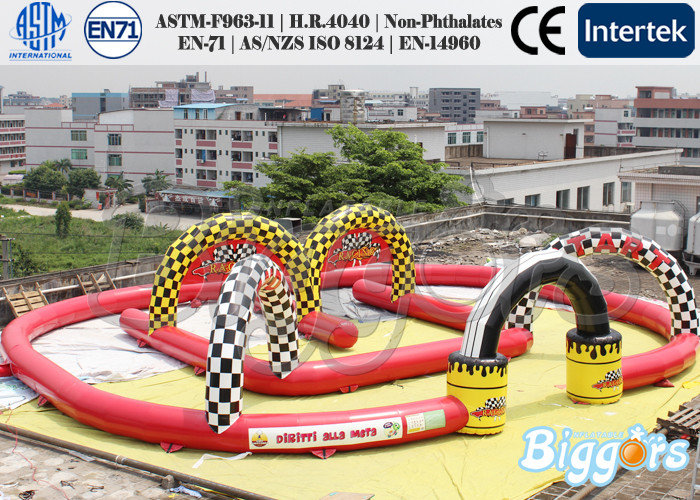 Inflatable Race Track For Cars , Inflatable Air Track , Inflatable Sport Games