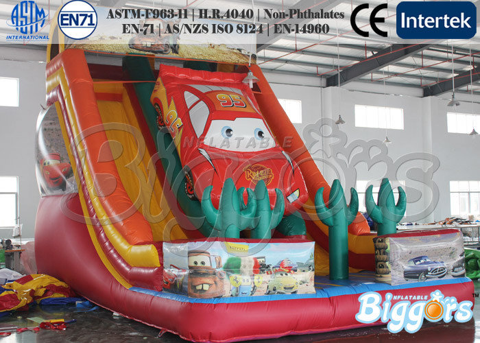 Car Design Kids Inflatable Slides Jumper Bouncer EN-71 Certification