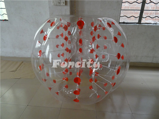 TPU / PVC Material Inflatable Bumper Ball , Face Out Inflatable Bubble Soccer Ball