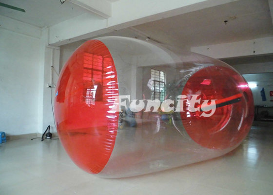 Single Layer Inflatable Water Roller Transparent With Tizip Zipper And Velcro