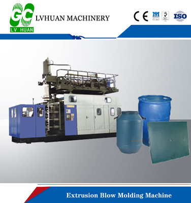 Blue Extrusion Blow Molding Machine , Plastic Drum Blow Molding Machine